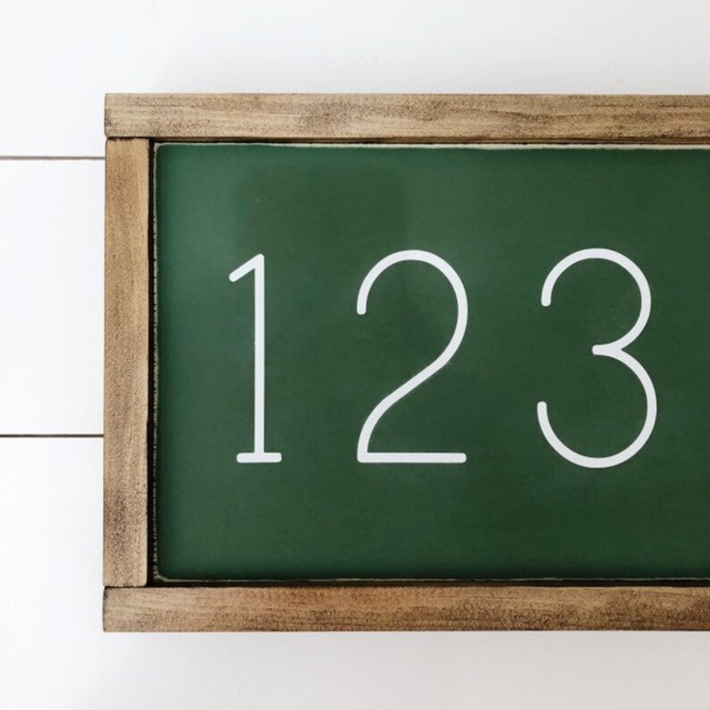 Numbers 1-10 Vintage Chalkboard Sign 9x36 Framed - Etsy