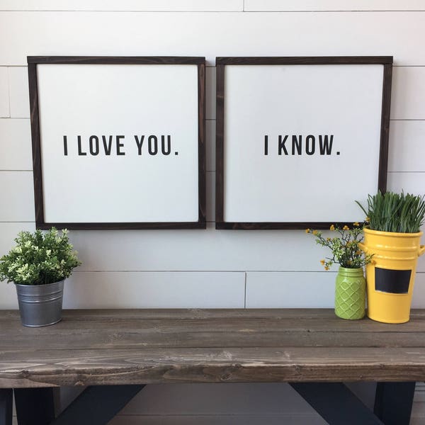 I Love You I Know - Etsy