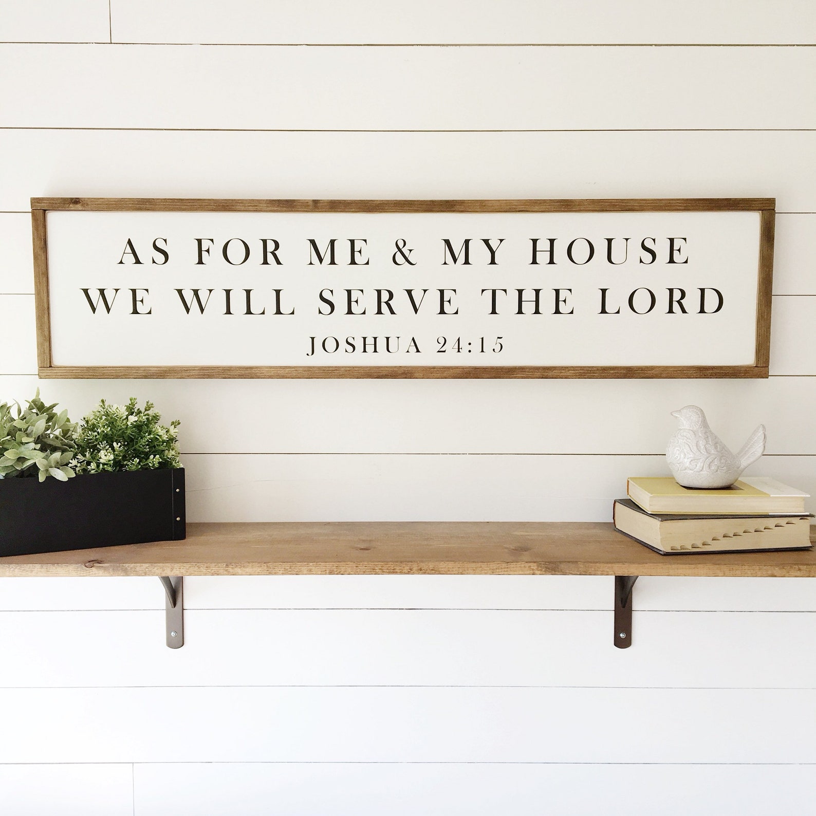Joshua 24:15 as for Me and My House We Will Serve the Lord | Etsy