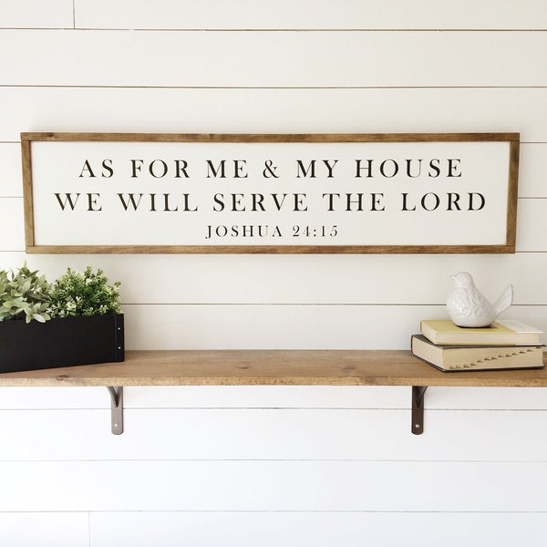 As for Me and My House We Will Serve the Lord - Etsy