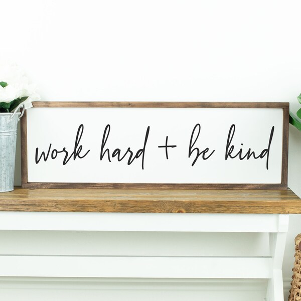 Be Kind Work Hard - Etsy