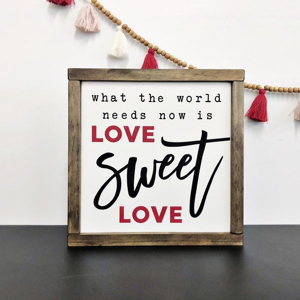 Love is Sweet Wood Sign - Etsy