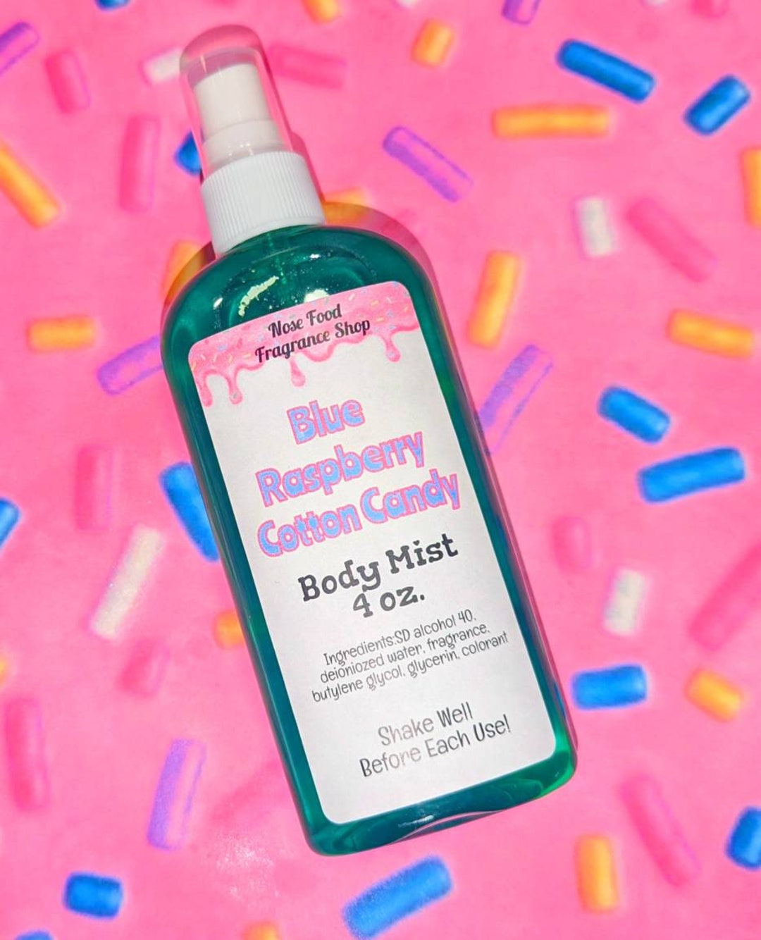 Blue Raspberry Cotton Candy Body Mist, Body Splash, Body Spray ...