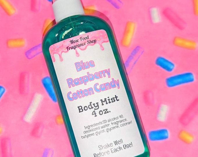 Blue Raspberry Cotton Candy Body Mist, Body Splash, Body Spray ...