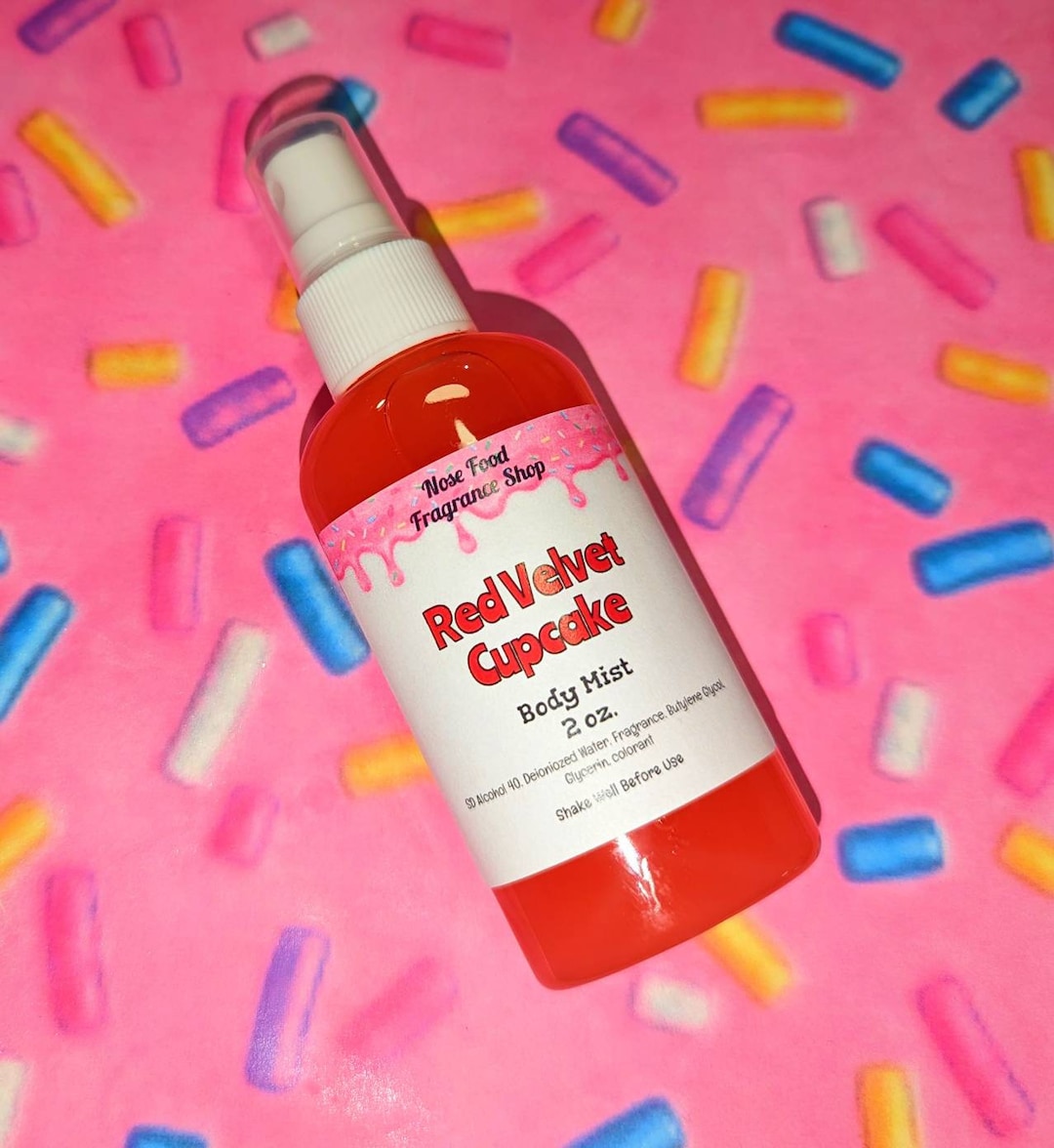 Red Velvet Cupcake Body Mist, Body Splash, Body Spray, Fragrance Mist ...