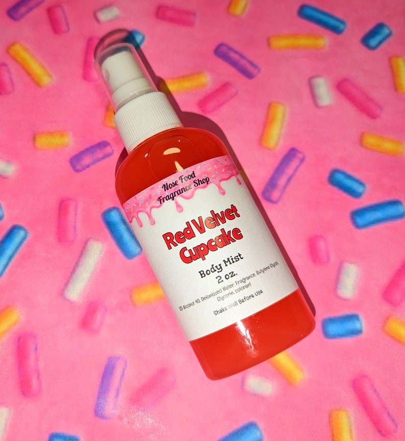 Red Velvet Cupcake Body Mist, Body Splash, Body Spray, Fragrance Mist ...