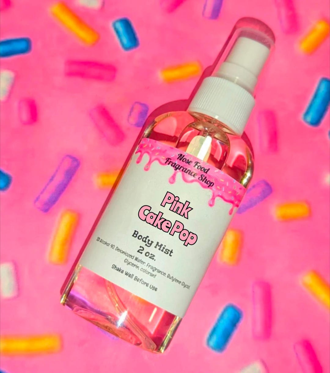 Pink Cake Pop Body Mist, Body Splash, Body Spray, Fragrance Mist ...