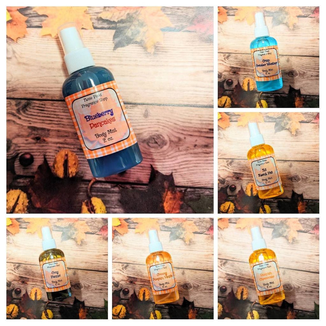 Fall Body Mists, Campfire Marshmallows, Blueberry Pancakes, Caramel ...