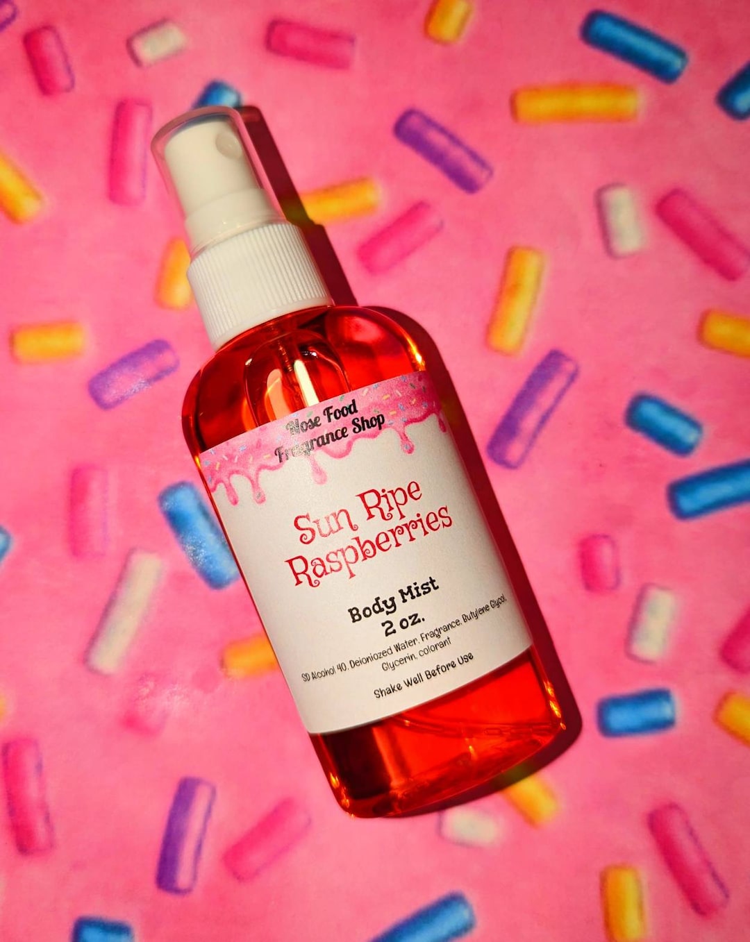 Sun Ripe Raspberries Body Mist, Body Splash, Body Spray, Fragrance Mist ...