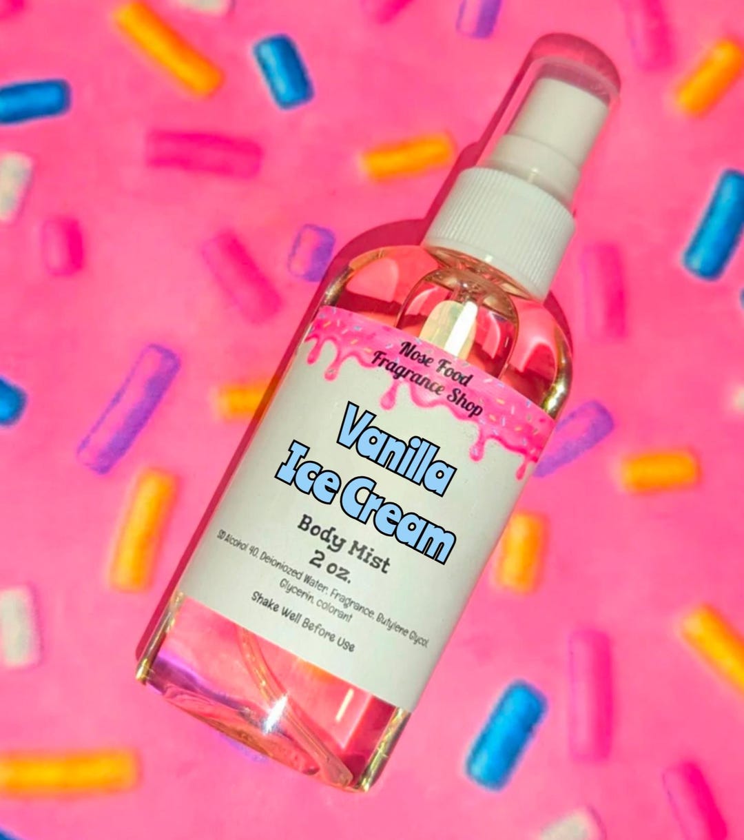 Vanilla Ice Cream Body Mist, Body Splash, Body Spray, Fragrance Mist ...