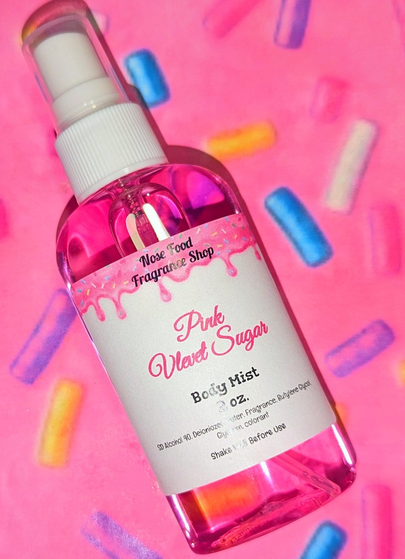 Pink Velvet Sugar Body Mist, Body Splash, Body Spray, Fragrance Mist ...