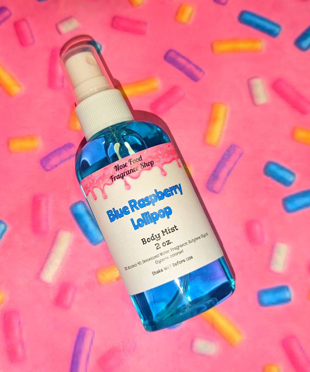 Blue Raspberry Lollipop Body Mist, Body Splash, Body Spray, Fragrance ...