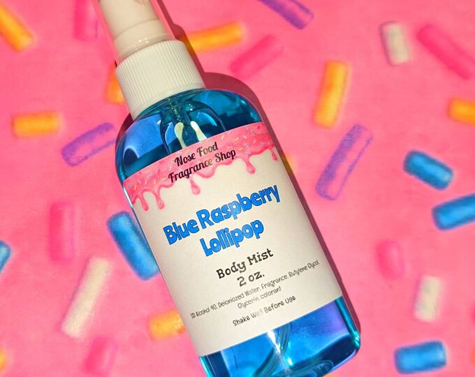Blue Raspberry Lollipop Body Mist, Body Splash, Body Spray, Fragrance ...