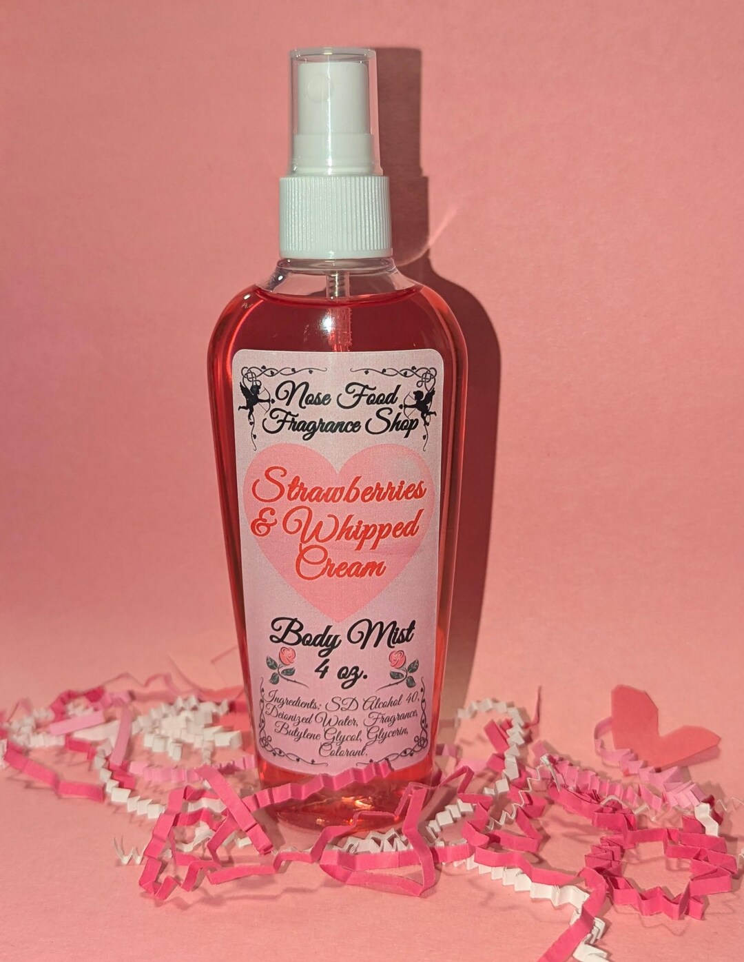 Strawberries and Whipped Cream Body Mist, Perfume, Body Spray, Body ...