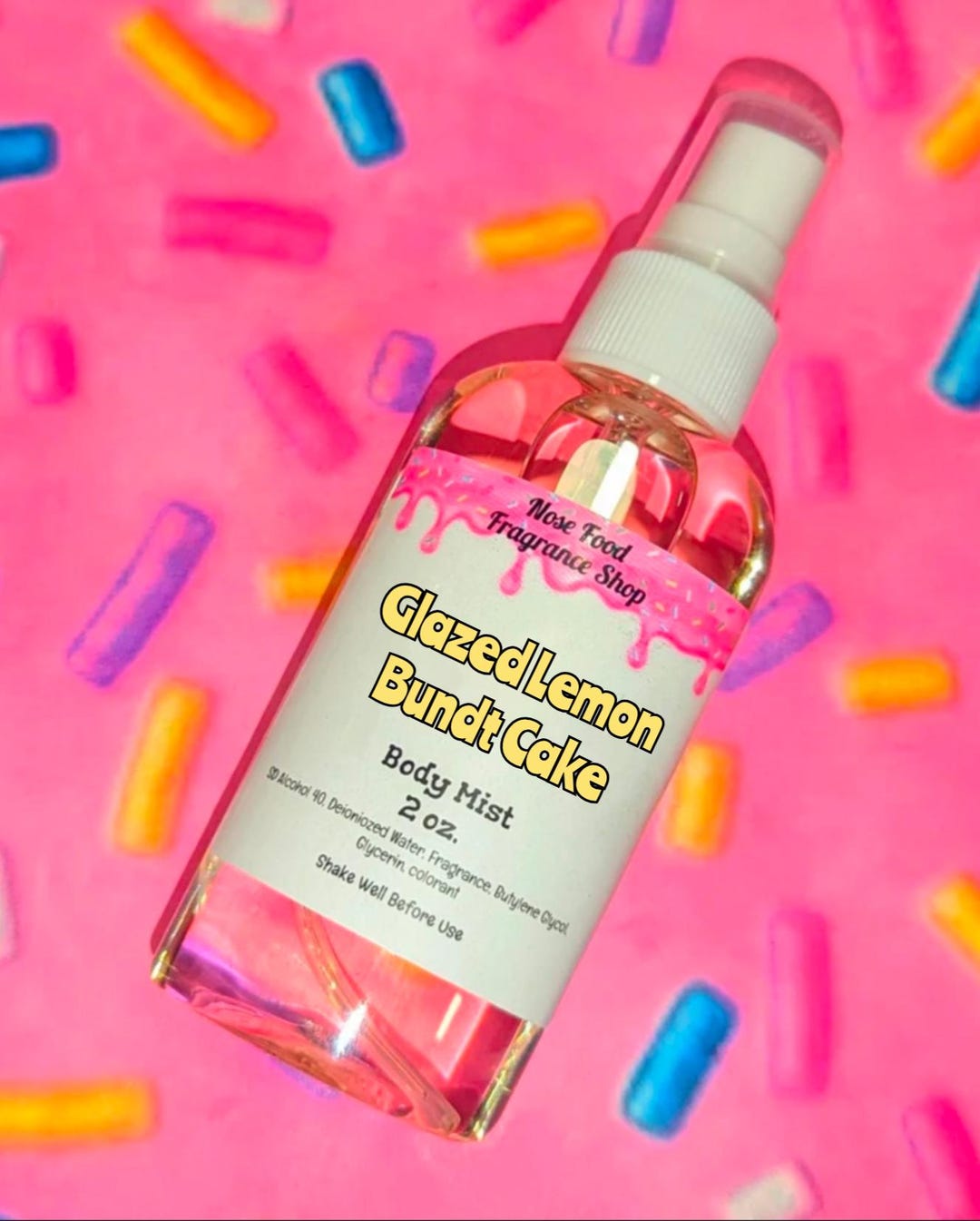 Glazed Lemon Bundt Cake Body Mist, Body Splash, Body Spray, Fragrance ...