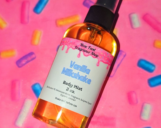 Vanilla Milkshake Body Mist, Body Splash, Body Spray, Fragrance Mist ...