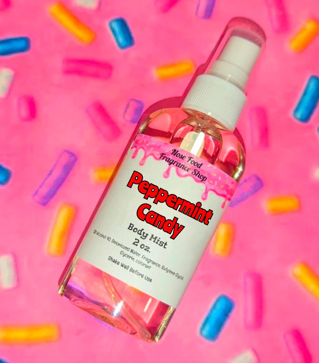 Peppermint Candy Body Mist, Body Splash, Body Spray, Fragrance Mist ...