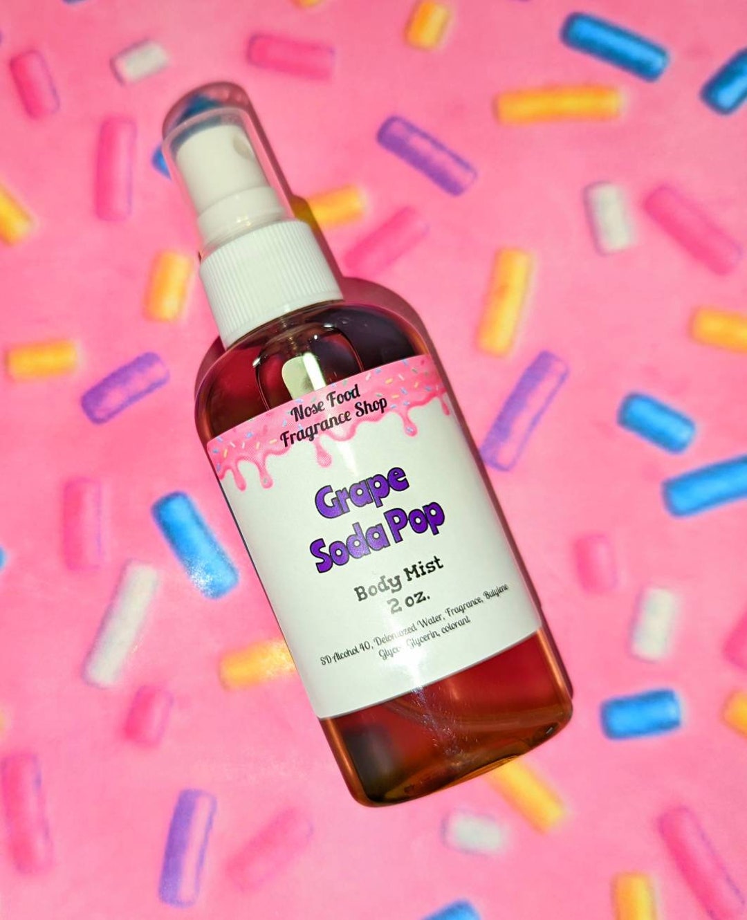 Grape Soda Pop Body Mist, Grape Fizz, Body Spray, Body Splash, Perfume ...