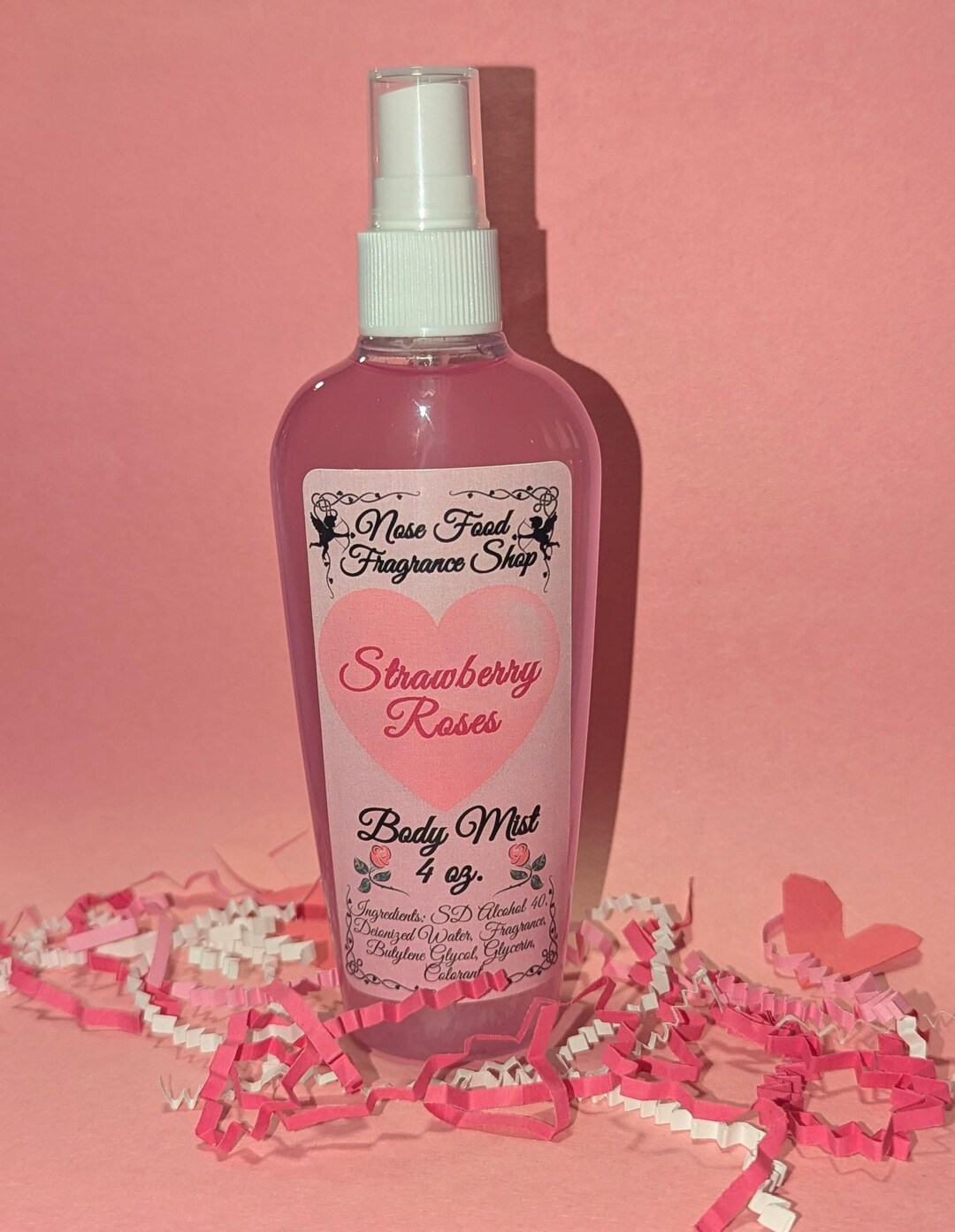 Strawberry Roses Body Mist, Perfume, Body Spray, Body Splash, Fragrance ...