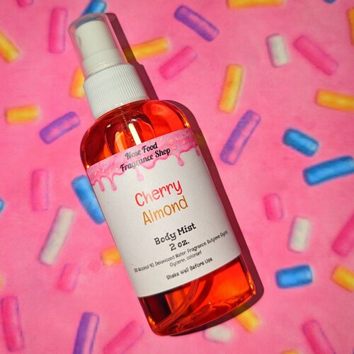 Cherry Almond Body Mist Body Spray Perfume Body Splash - Etsy