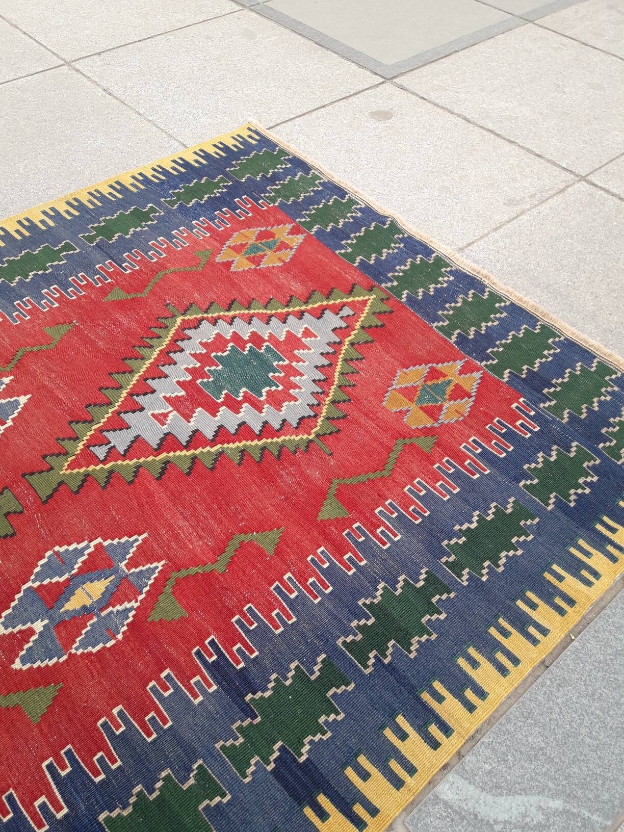 Area rug.kilim rug.vintage rug.oushak rug.kilim rug.turkish | Etsy