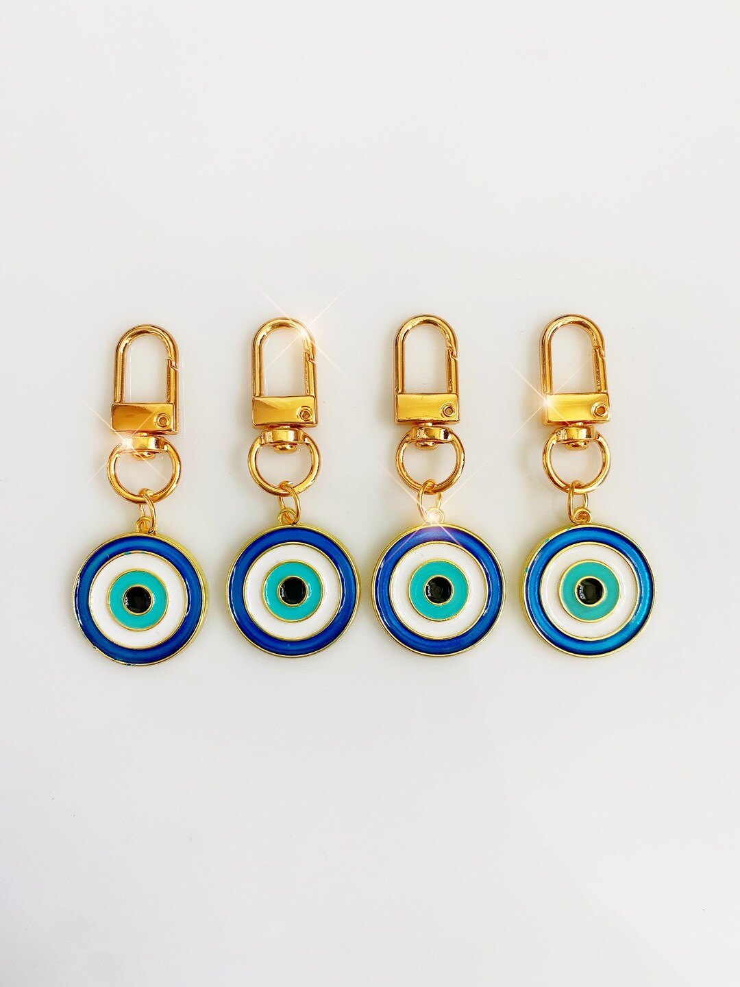 Evil Eye Swivel Keychain Clip Simple - Etsy