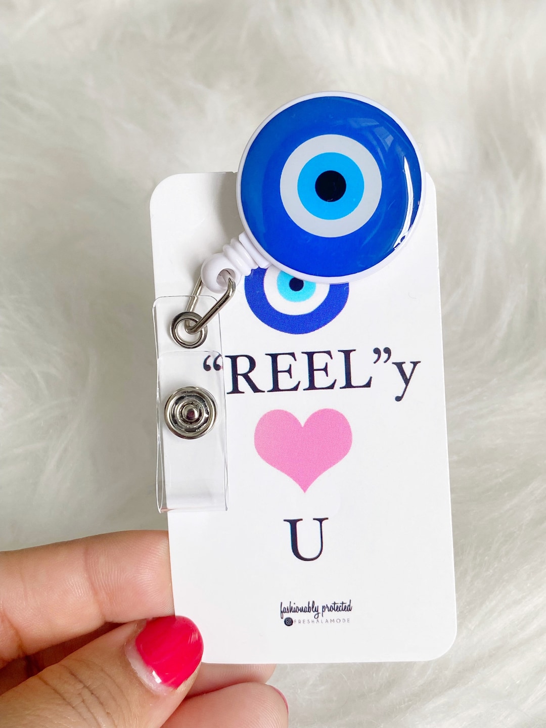 NEW!! the Evil Eye Badge Reel - Etsy