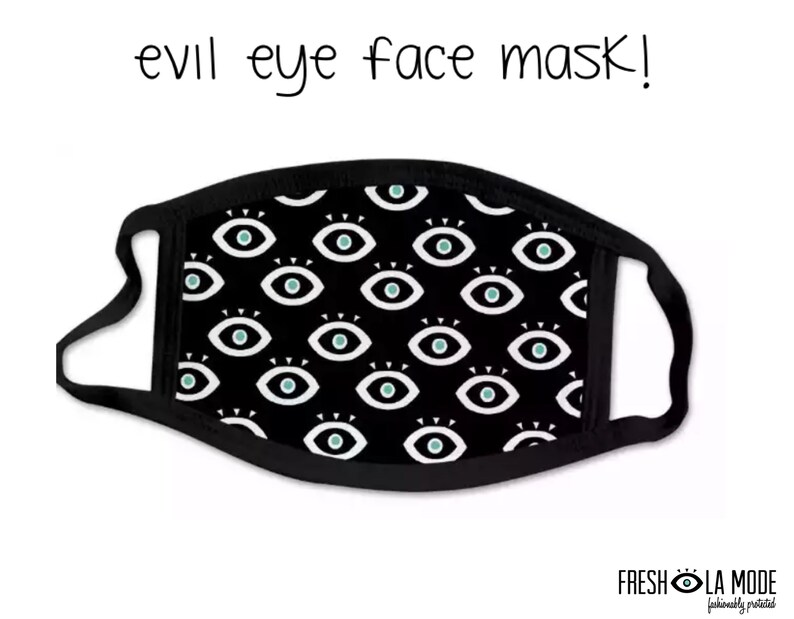 Black Evil Eye Mask | Etsy