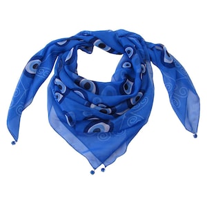 Evil Eye Print Silky Scarf & DUSTBAG - Etsy