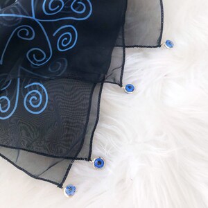 Evil Eye Print Silky Scarf & DUSTBAG - Etsy