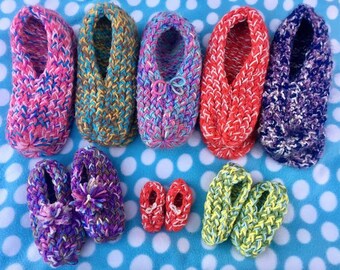 Yarn slippers | Etsy
