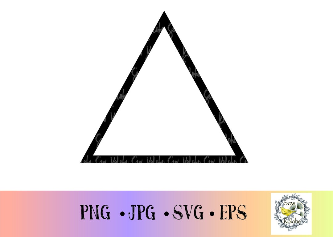 Simple Triangle Frame File, Shape SVG, Triangle PNG, Frame SVG, Cut ...