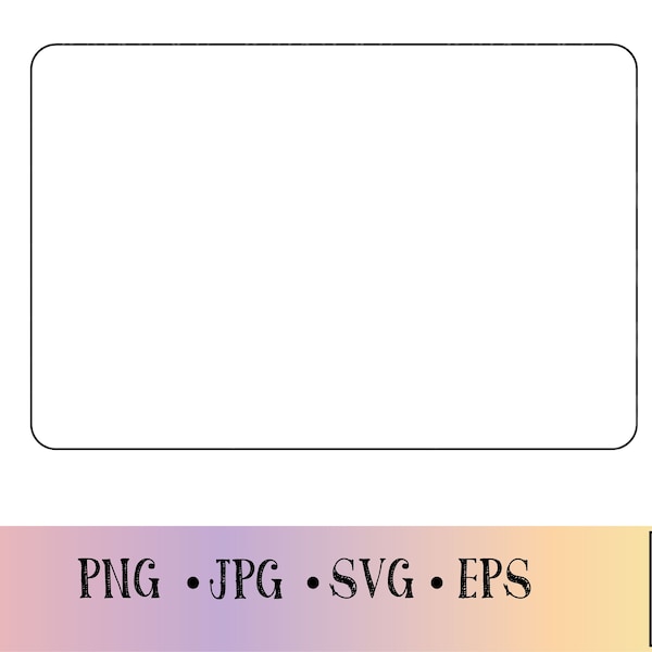 Rectangle Frame Svg - Etsy