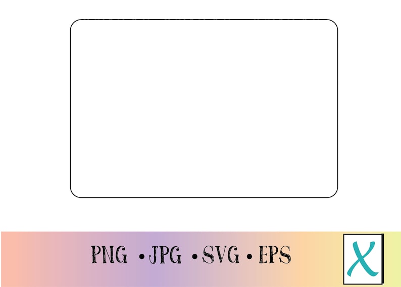 Very Thin Rounded Corner Rectangle Border|shape Svg|rectangle Frame PNG ...
