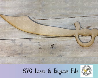 Laser Cut Sword File - Etsy