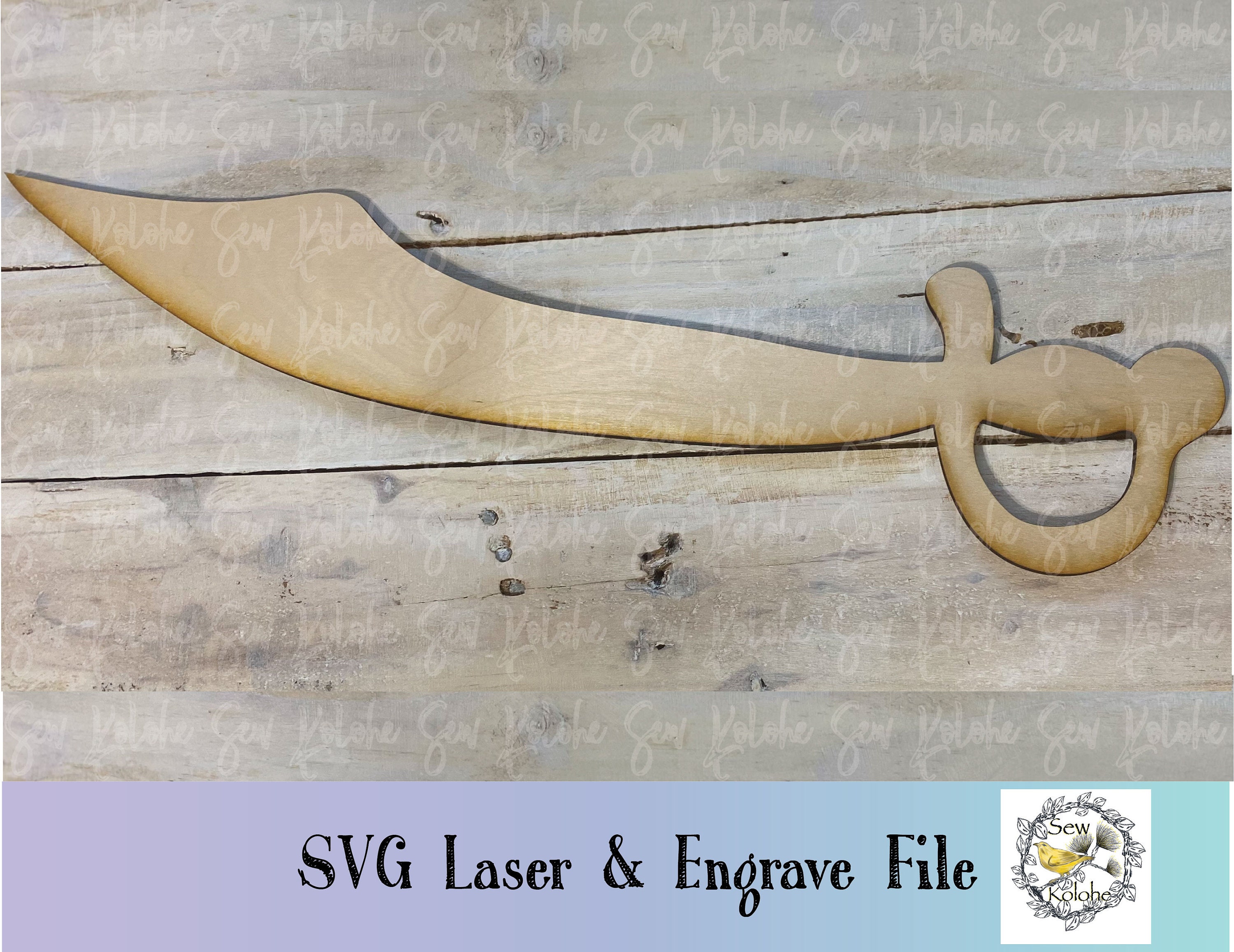 Sword Prop Laser and Engrave File, Prop Svg, Shape Svg, Sword Cut File ...
