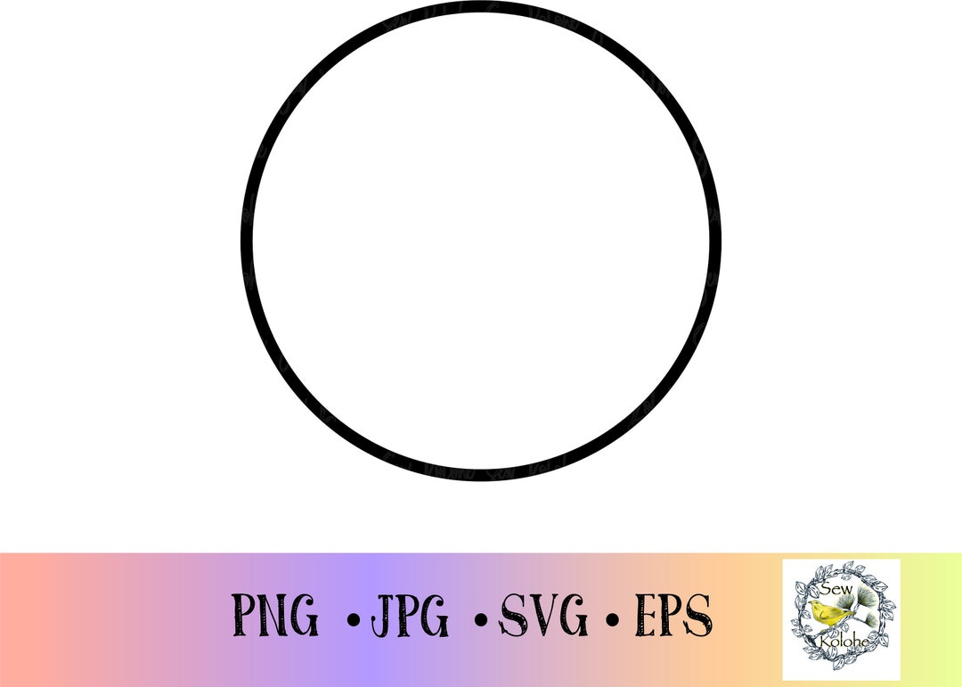 Thick Circle Frame File, Shape SVG, Circle Frame PNG, Circle Frame SVG ...