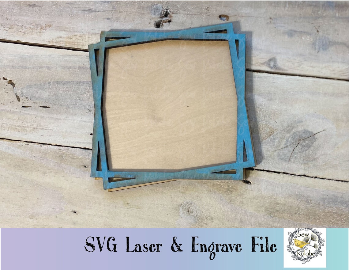 Thick Square Layered Frame Cut File, Shape Svg, Thick Frame Cut File ...