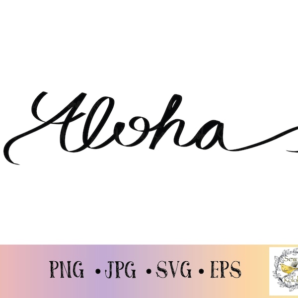 Aloha Svg - Etsy