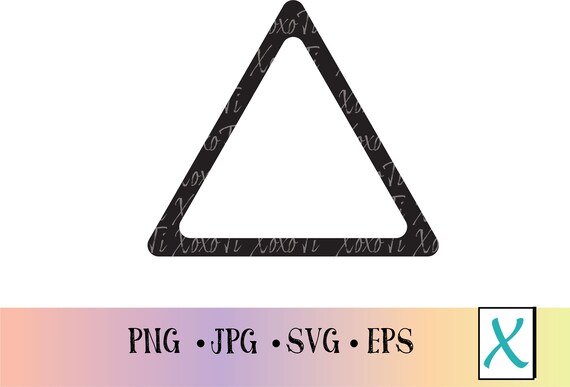Thick Rounded Triangle Framecut File Shape Svgtriangle - Etsy