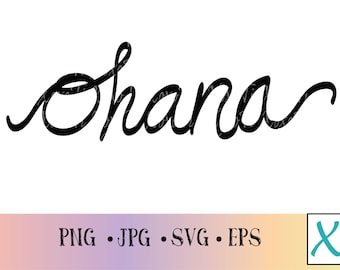 Ohana Word Art - Etsy