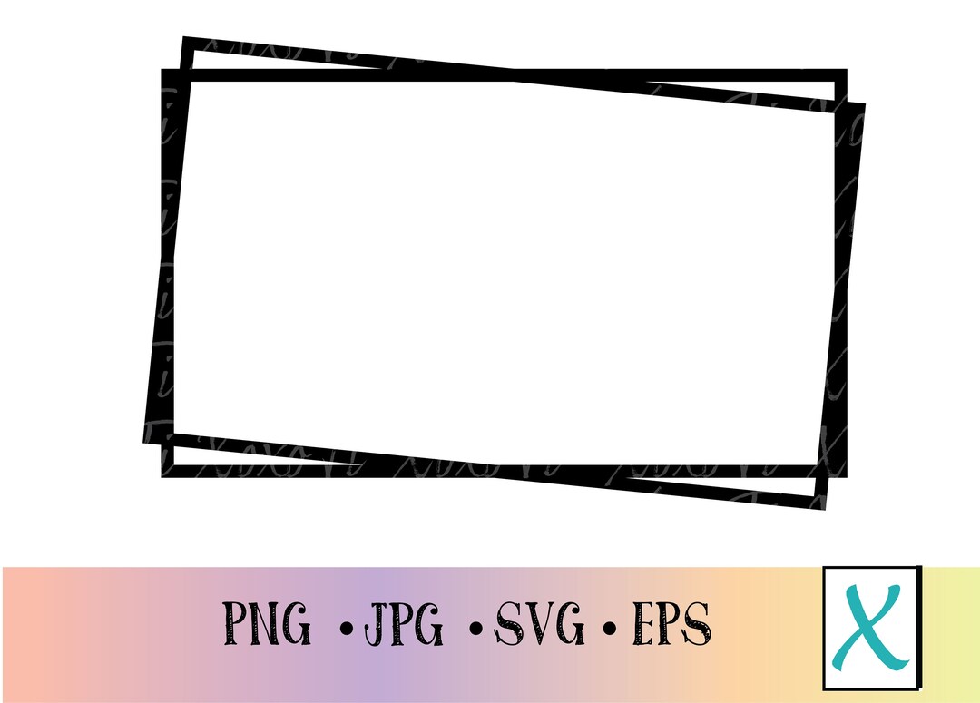 Thick Double Layer Rectangle Frame|clipart|rectangle Shape|frame Cut ...