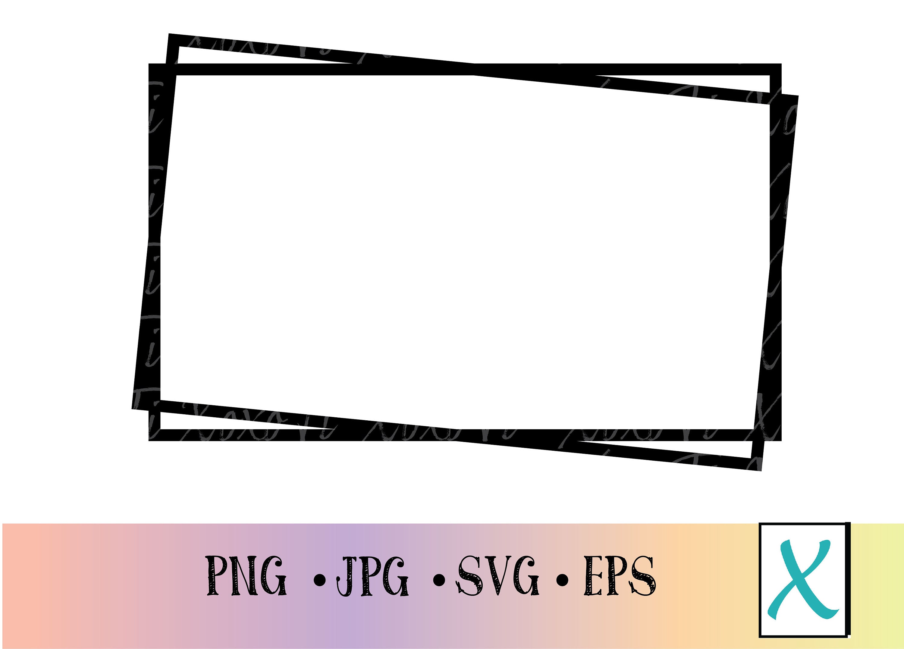 Thick Double Layer Rectangle Frame|clipart|rectangle Shape|frame Cut ...