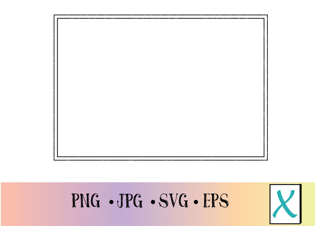 Very Thin Rectangle Frame File|shape Svg|rectangle Frame PNG| Frame Svg ...