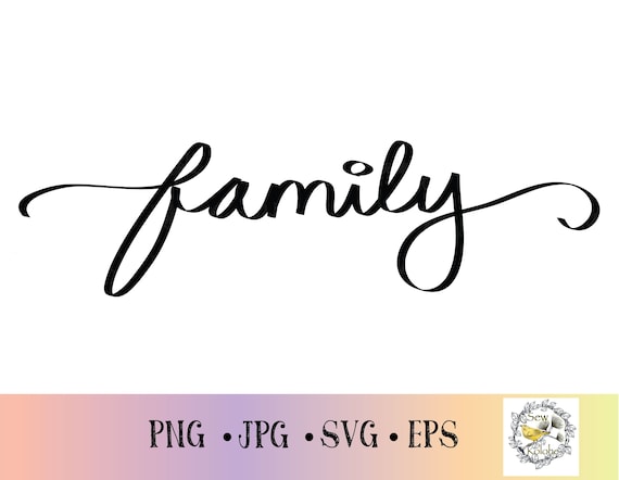 Family In Cursive