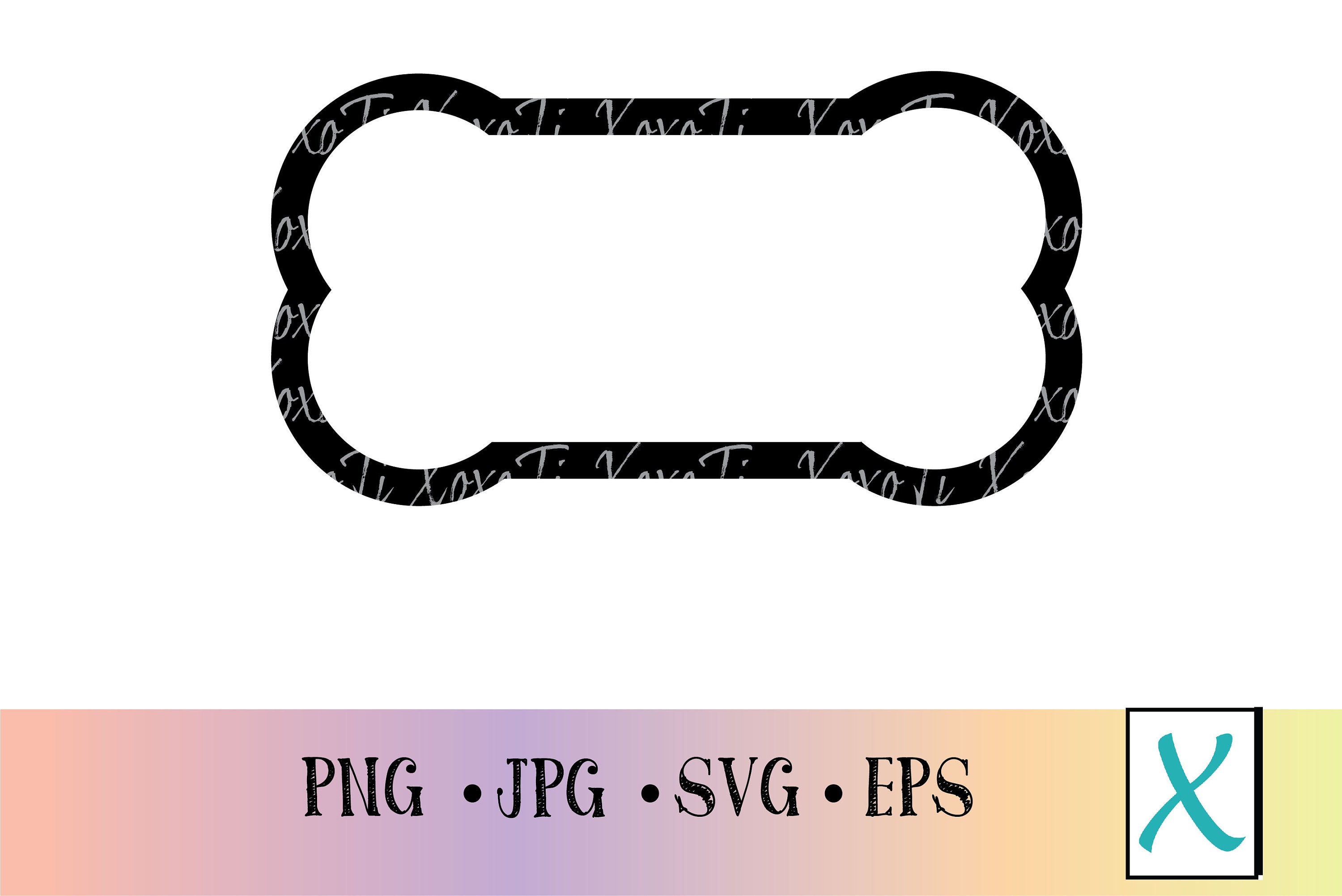 Dog Bone Frame SVG | Clipart Cut File (digital Download) - Etsy