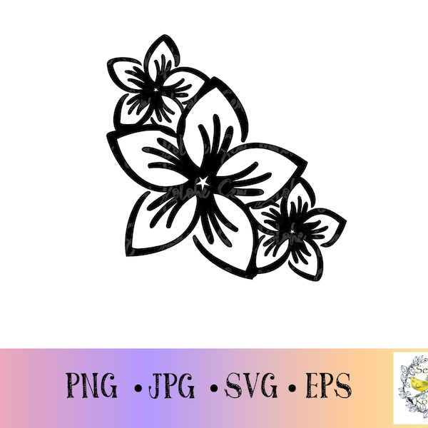Hawaiian Flower Svg - Etsy
