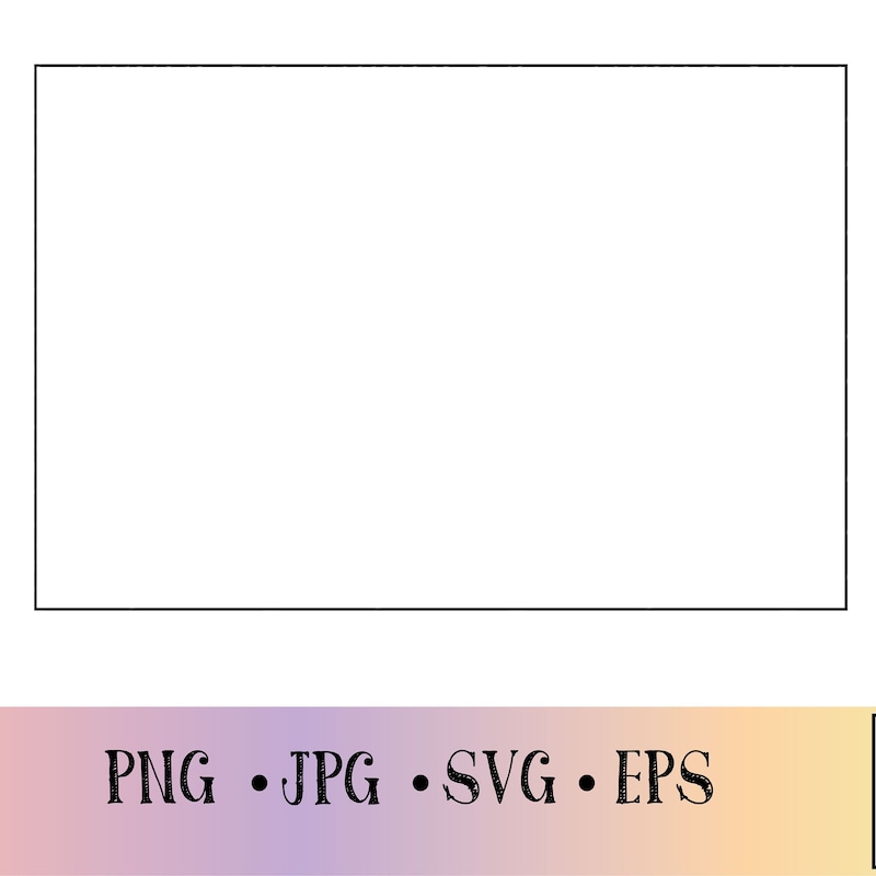 Rectangle Frame Svg - Etsy