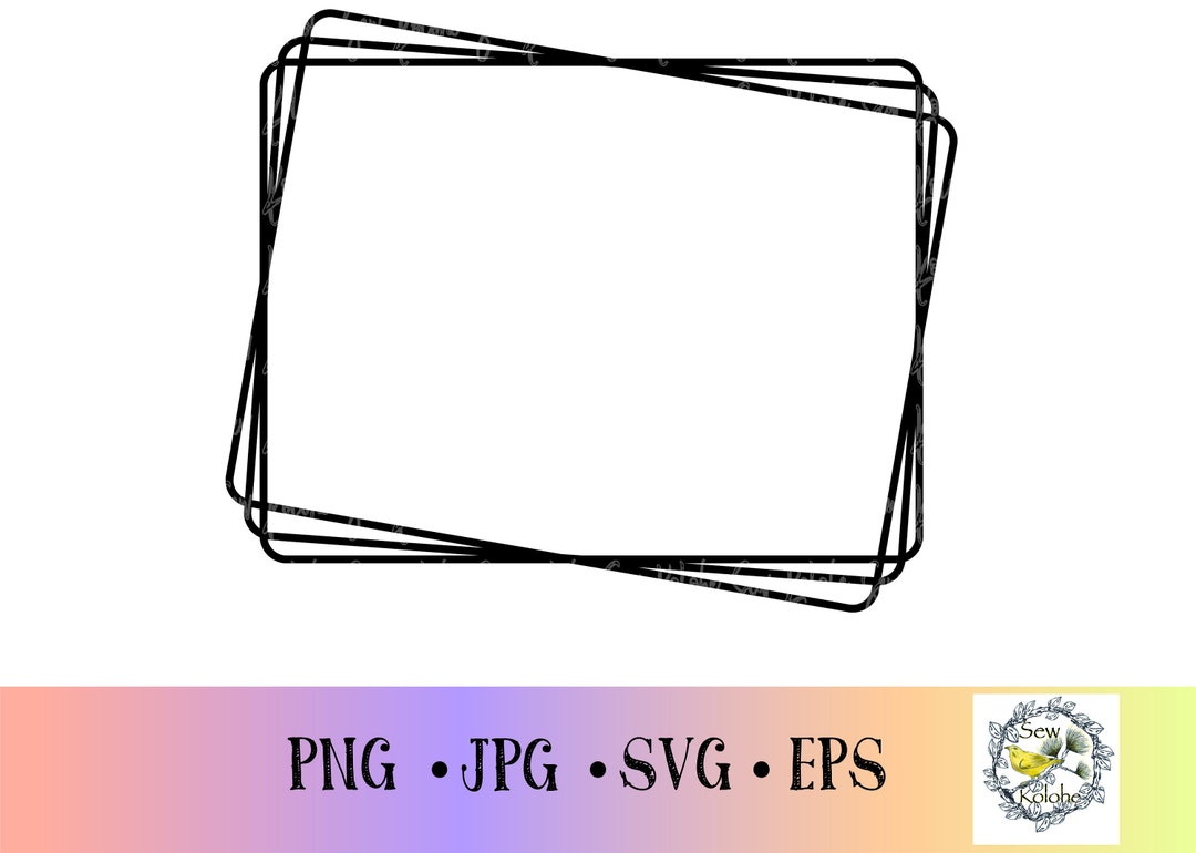 Triple Rectangle Frame SVG, Rectangle Frame, Rectangle SVG, Rectangle ...