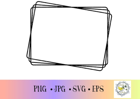 Triple Rectangle Frame SVG Rectangle Frame Rectangle SVG | Etsy